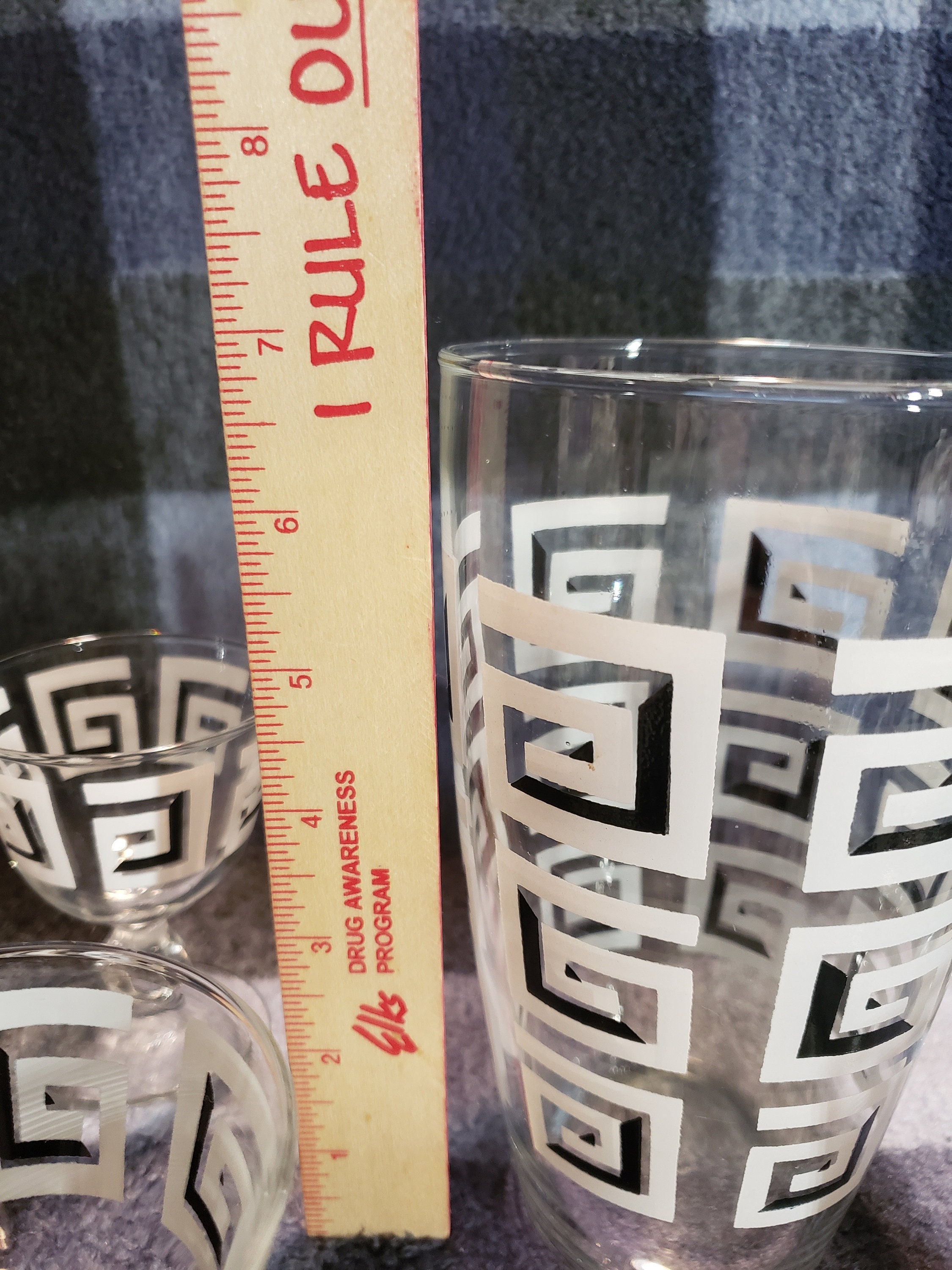Retro MCM Atomic Black and White Cocktail Shaker Libby Glass - Etsy