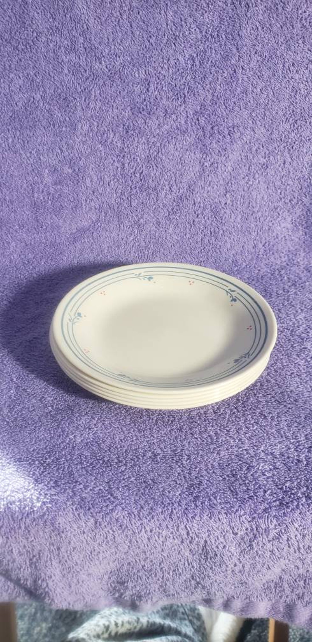 Corelle by Corning Country Violets Bread Dessert Plates Set of 5. 6.75 ...