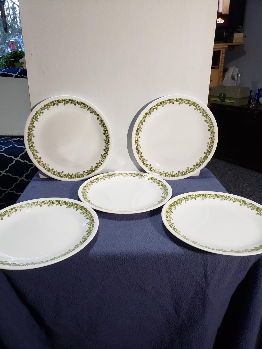 Corelle by Corning, Daisy Pattern 8.50"w Salad or Bread Plate White and ...