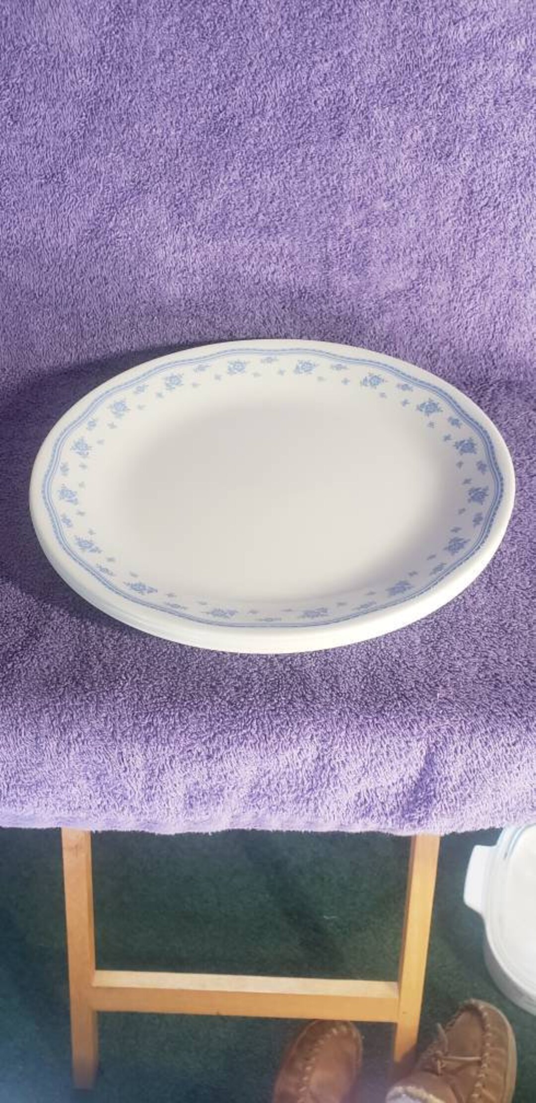 Vintage Corelle by Corning Morning Blue Dinnerware Set of 4 Dinner ...