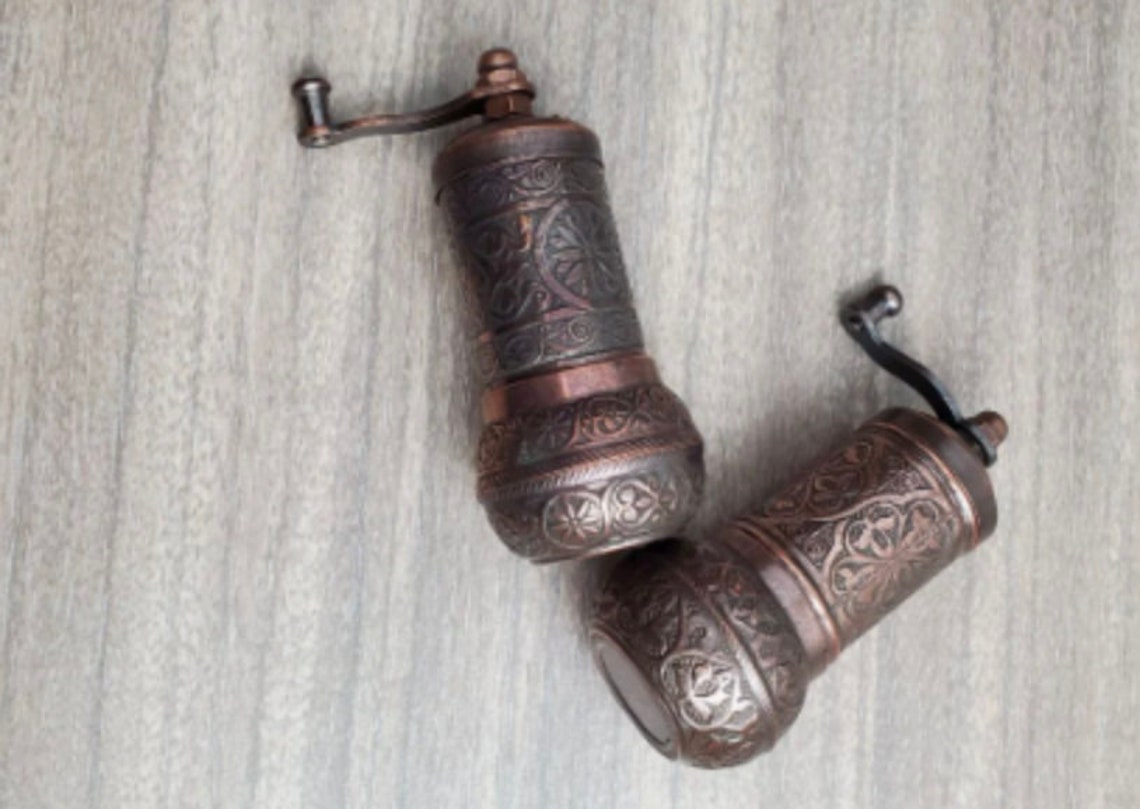 Traditional Grinder Pepper Mill, Pepper Grinder, Kitchen Decor 4.3'set ...