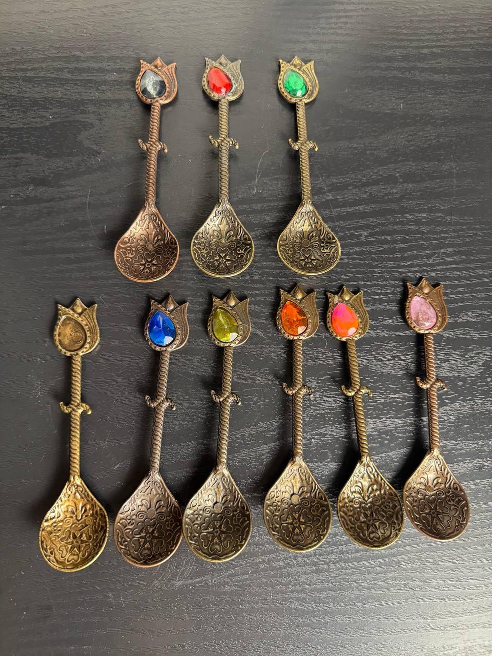 Set of 3 Spoons for Hot Tea or Cold ,teaspoons Small Spoons , Coffee ...