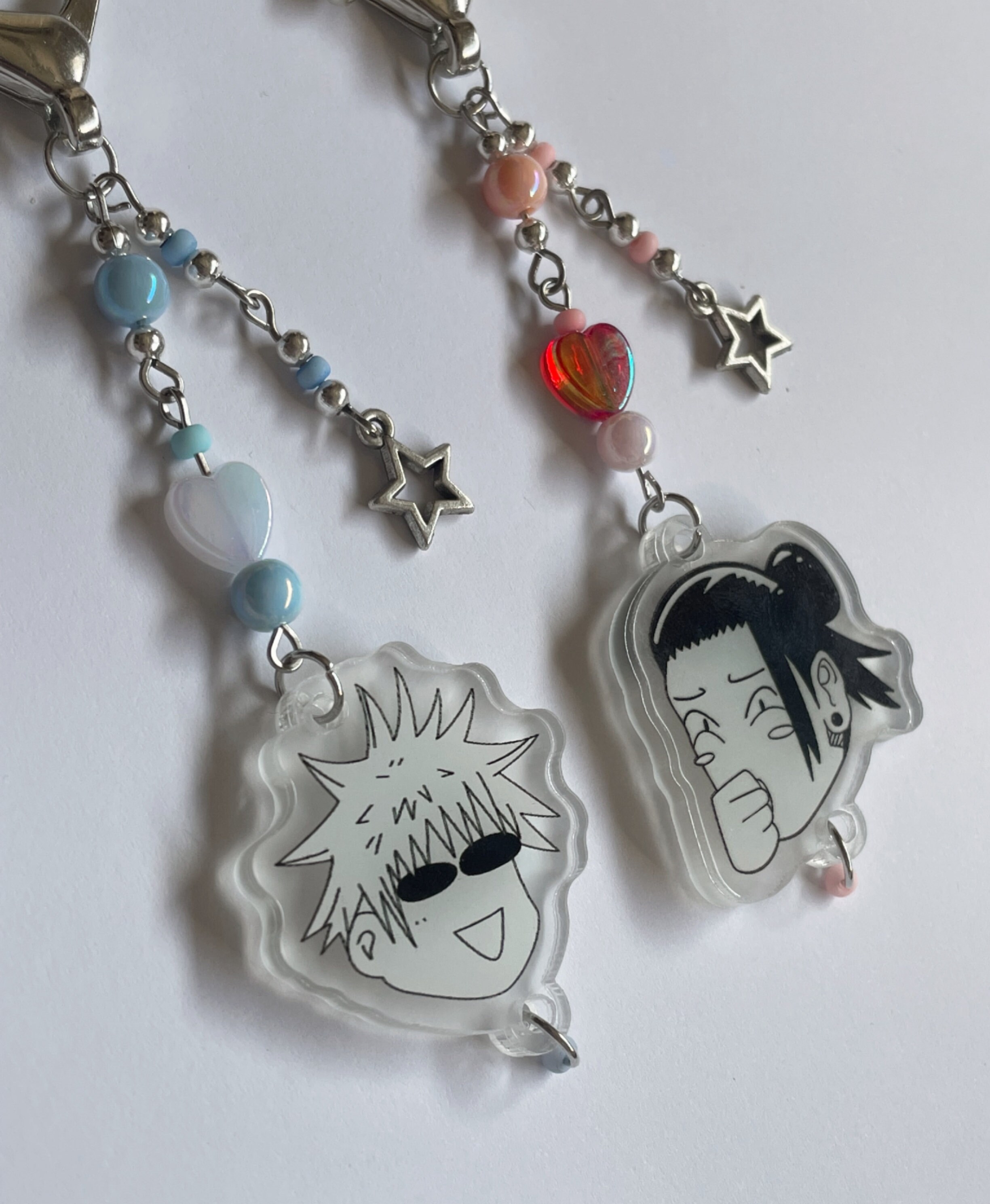 Pack Gojo and Geto Matching Keychains jujutsu Kaisen - Etsy