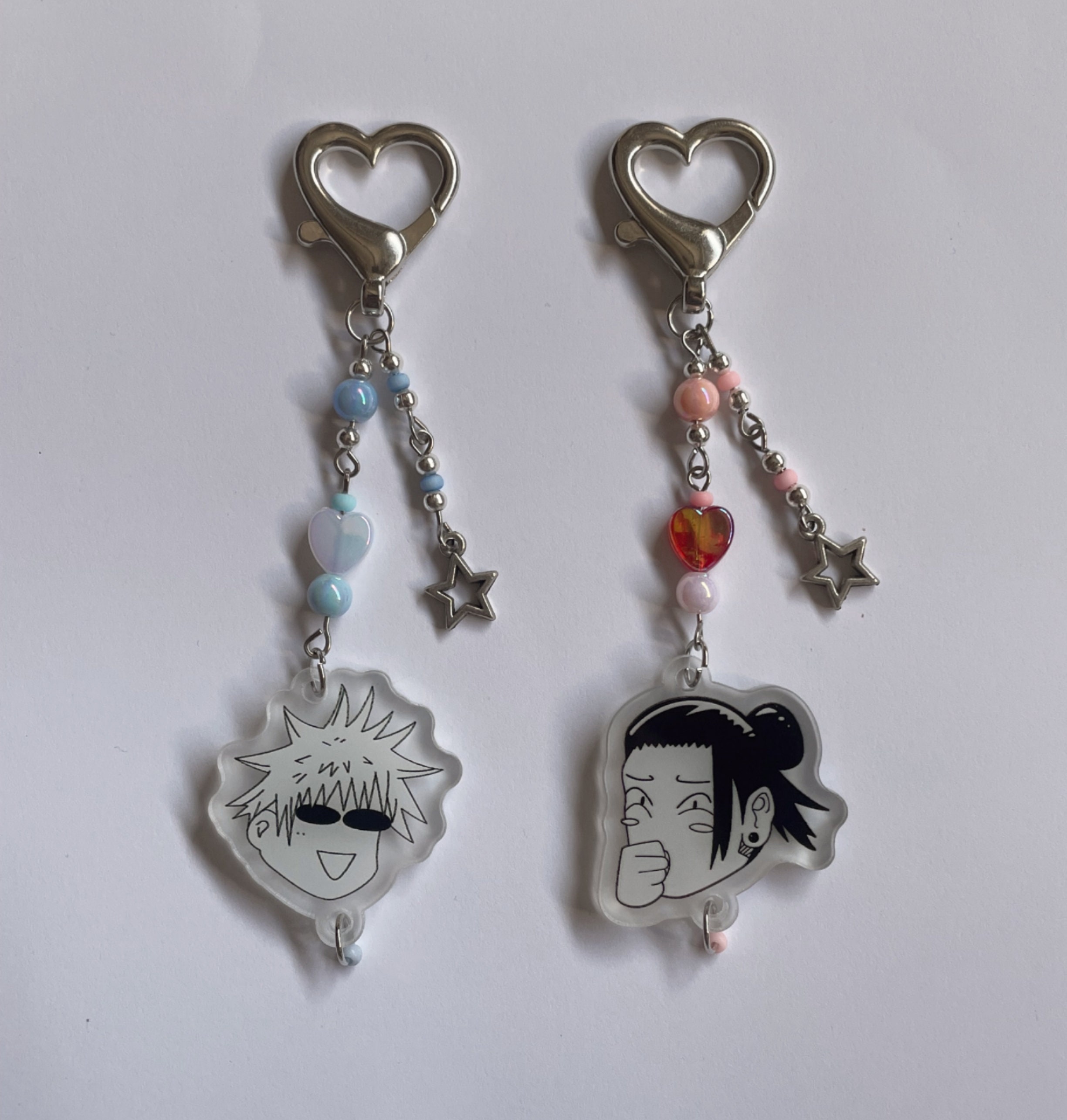Pack Gojo and Geto Matching Keychains jujutsu Kaisen - Etsy