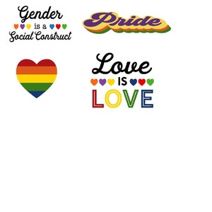 LGBTQ Pride Bundle2 Svg, Png, Pdg, Jpg, Eps, Dxf - Etsy