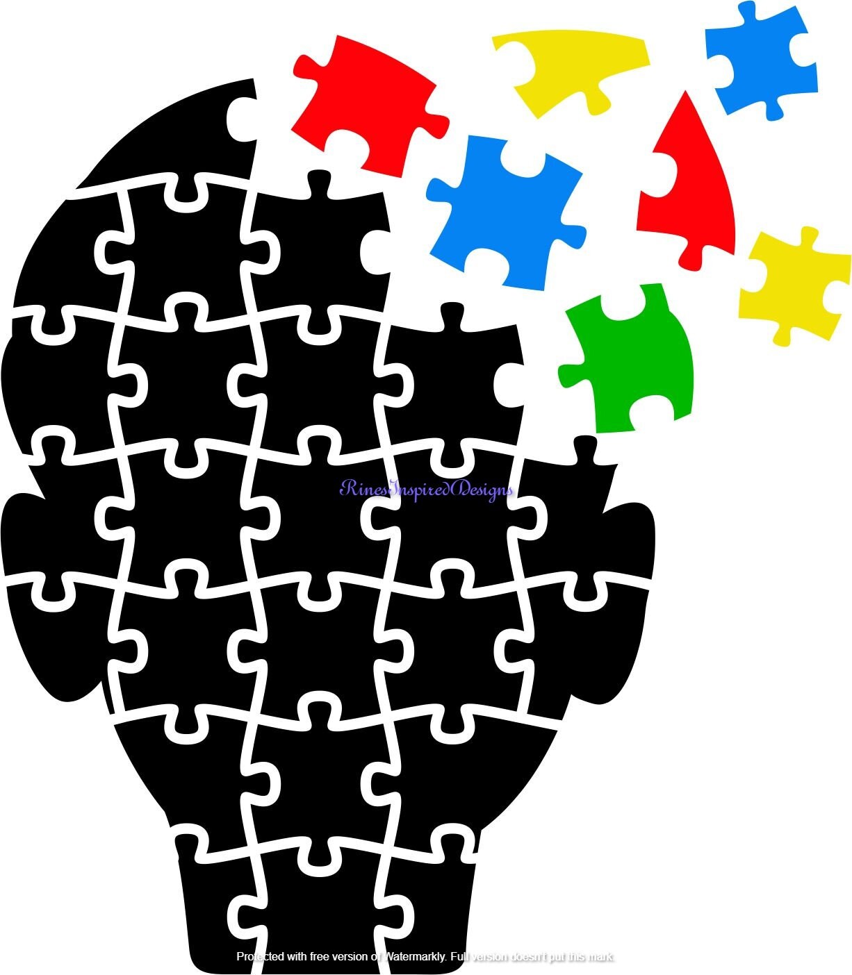 Kid Profile Autism Puzzle Piece Svg Png Jpg Dxf Pdf - Etsy Canada