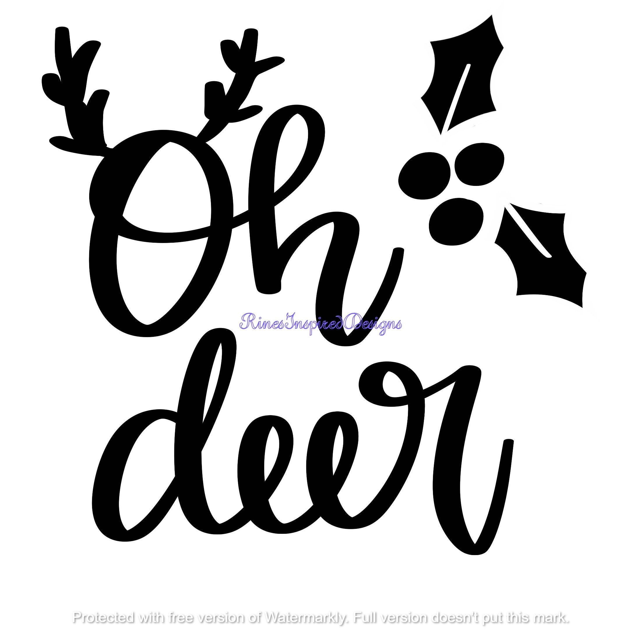 Oh Deer Svg Png Pdf Eps Dxf Ai Jpg | Etsy