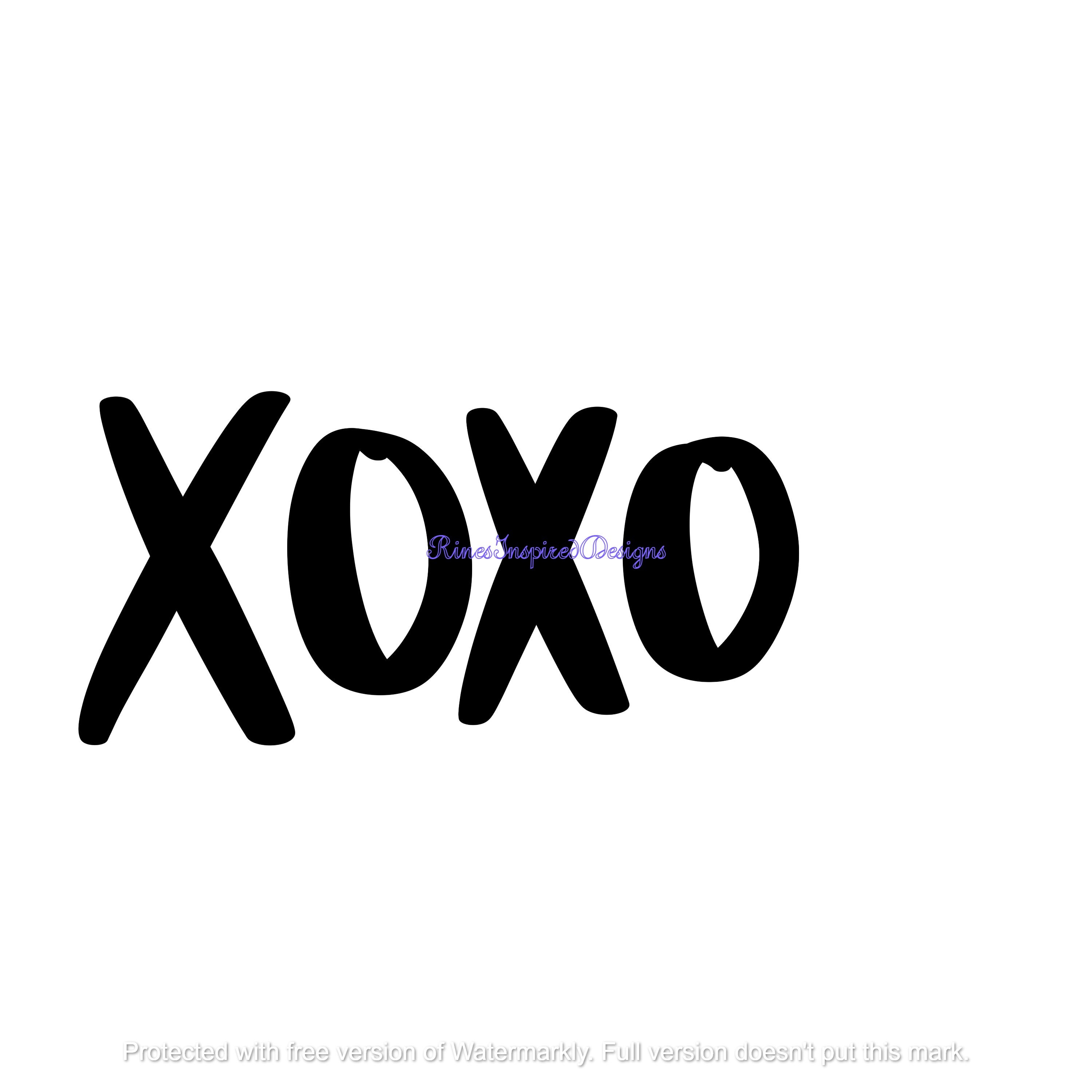 XOXO svg png jpg pdf eps ai dxf - Etsy México