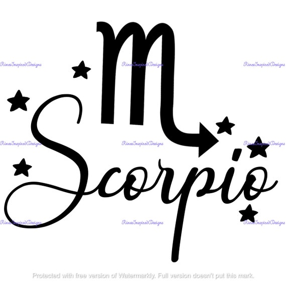 Scorpio Zodiac Sign Svg Png Jpg | Etsy