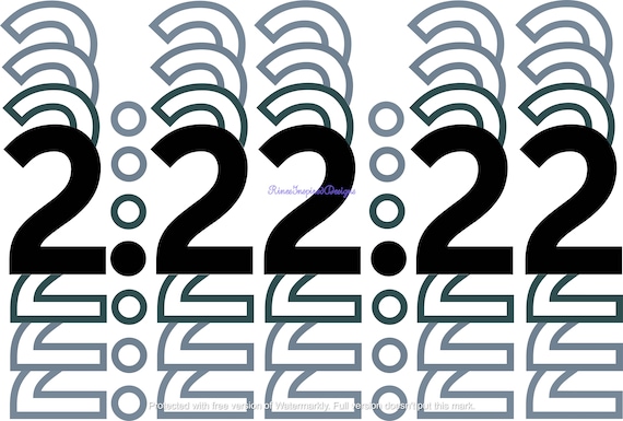 2.22.22 Svg Png Jpg Pdf Eps Dxf Ai | Etsy