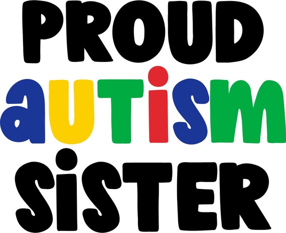 Orgullosa hermana del autismo svg png jpg dxf pdf - Etsy México