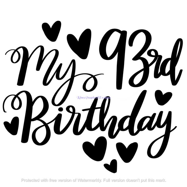 93rd Birthday Card - Etsy