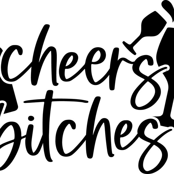 Cheers Wine Svg - Etsy