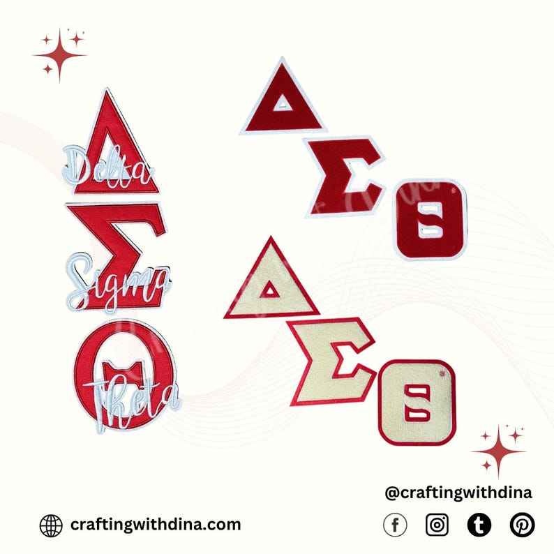 Delta Sigma Theta Symbols Patches - Etsy