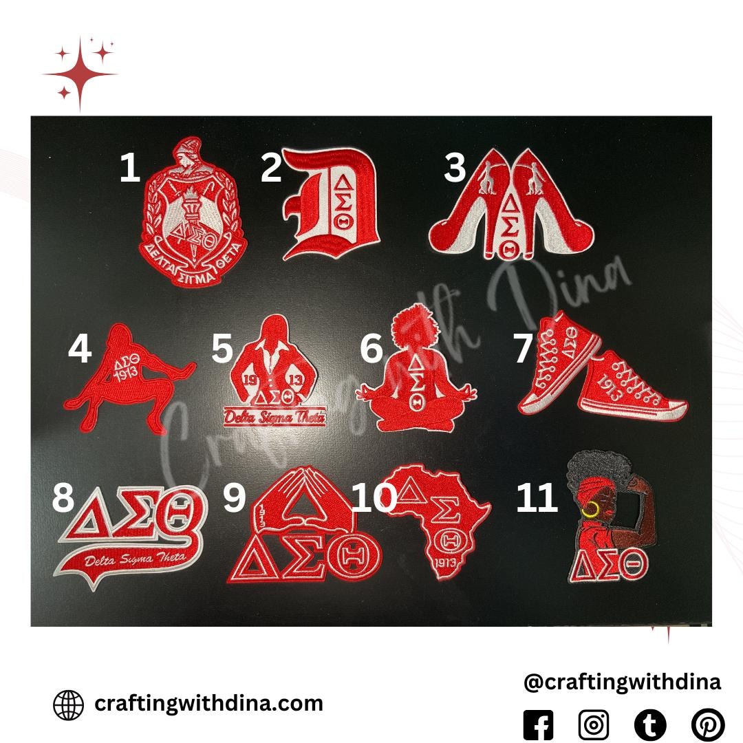 Small Iron-on Patches for Delta Sigma Theta - Etsy