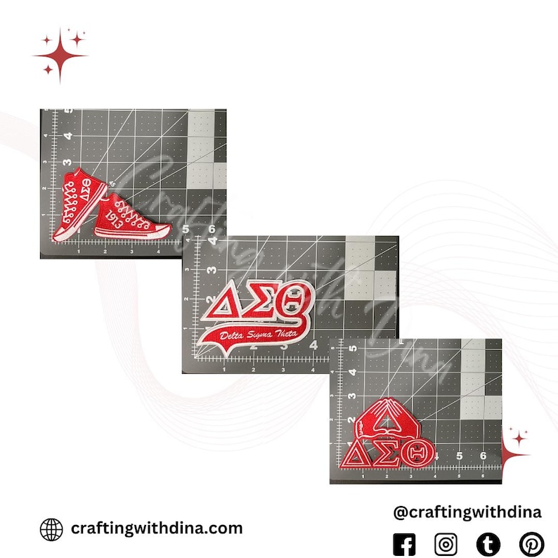 Small Iron-on Patches for Delta Sigma Theta - Etsy