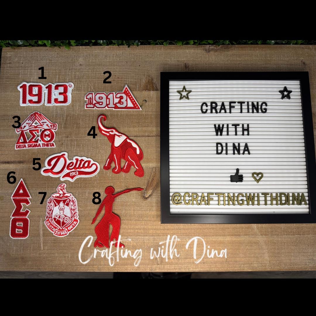 Small Iron-on Patches for Delta Sigma Theta - Etsy
