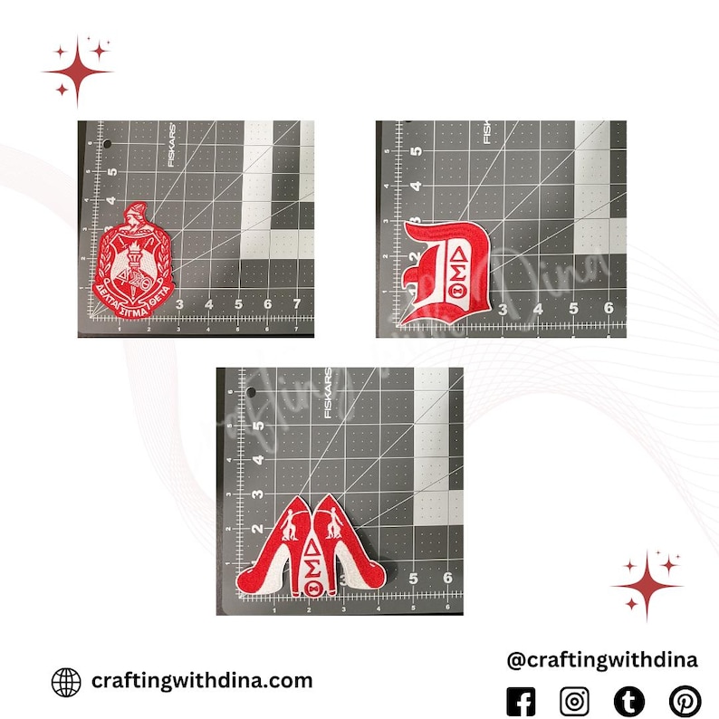 Small Iron-on Patches for Delta Sigma Theta - Etsy