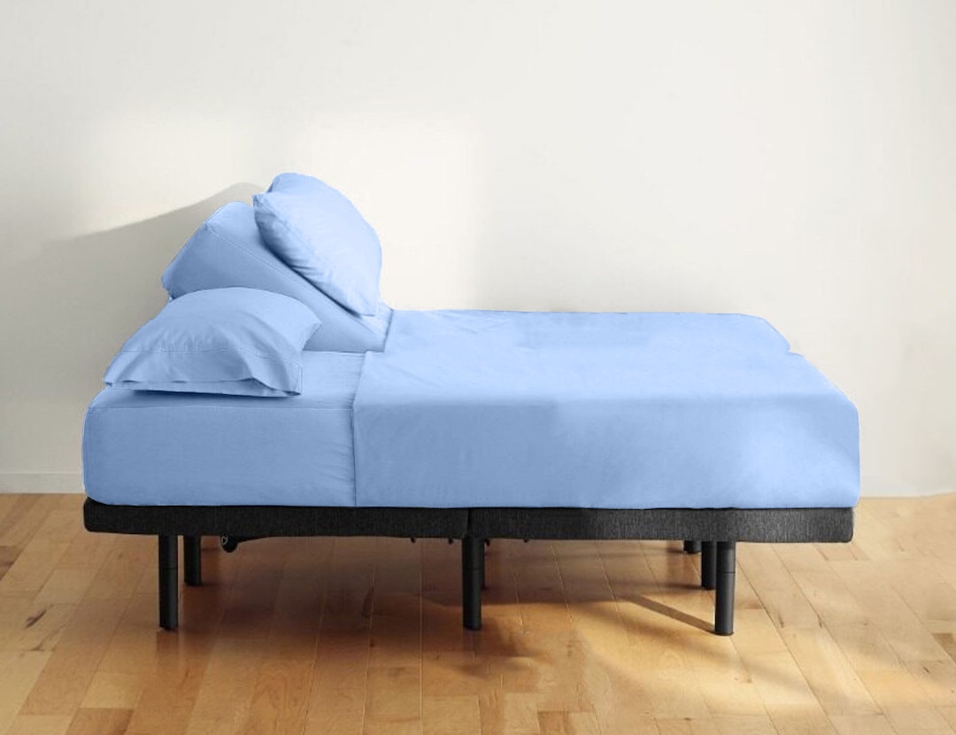 800-TC 10" Deep Pockets, Split Head Sheet Set, 100% Egyptian Cotton 800 ...