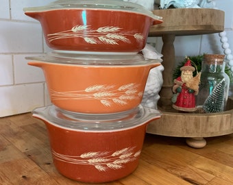 Pyrex Set With Lids | Etsy