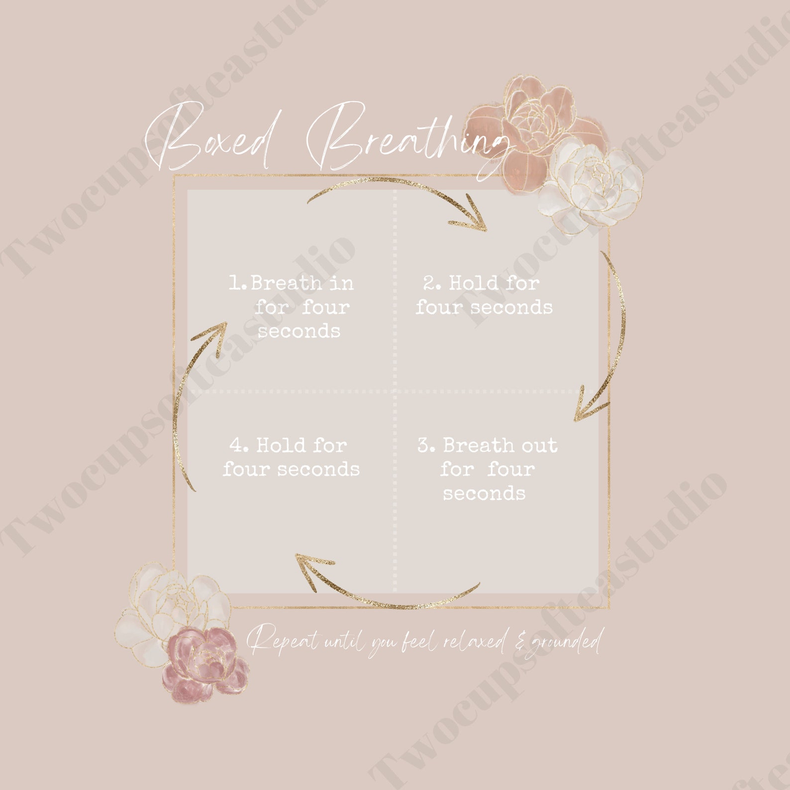 Art Print "boxed Breathing" | Inspiration Quote | Office Decor ...