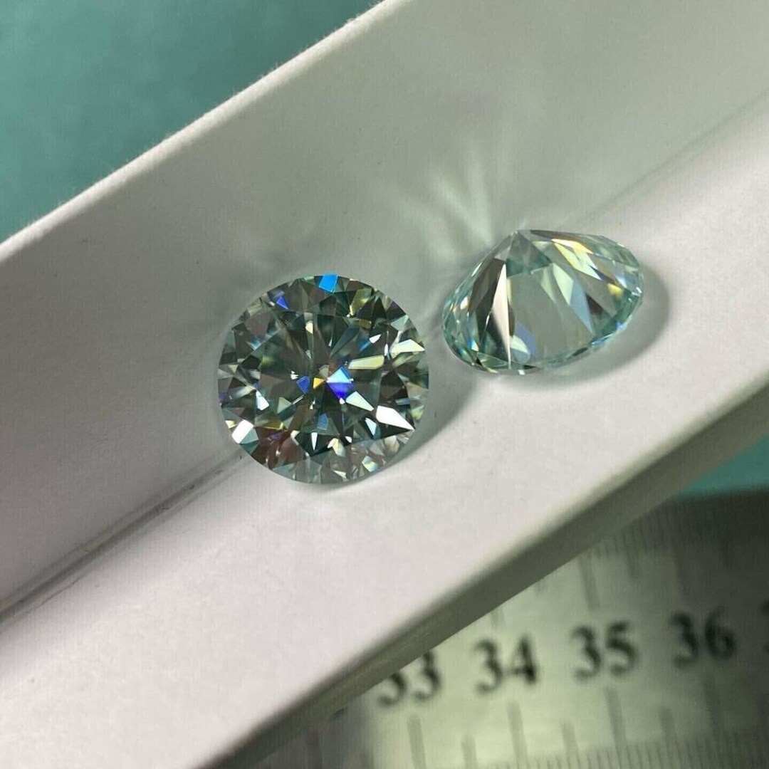 Fancy Green Color 2.10 Ct Lab Grown Diamond Loose Stone Round VVS1 With ...