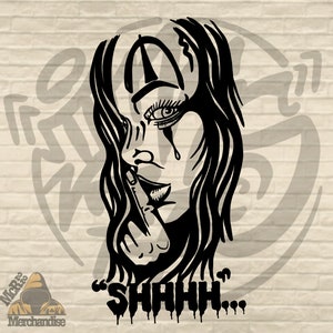 PNG DIGITAL DOWNLOAD -"shhhh!" Design - Sublimation Design - Png ...