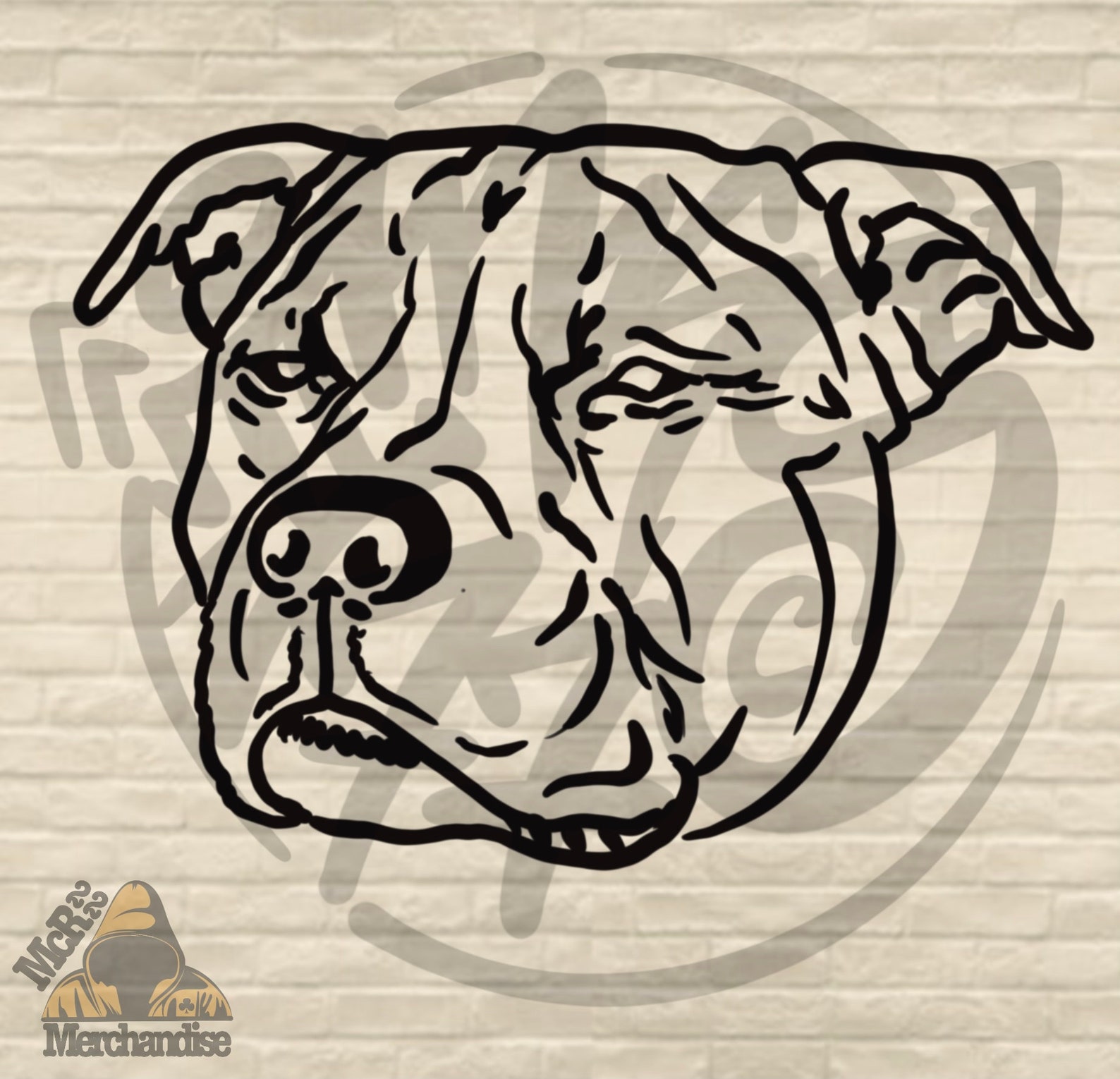 PNG DIGITAL DOWNLOAD - "staffy Dog" Dog Design - Sublimation Design ...