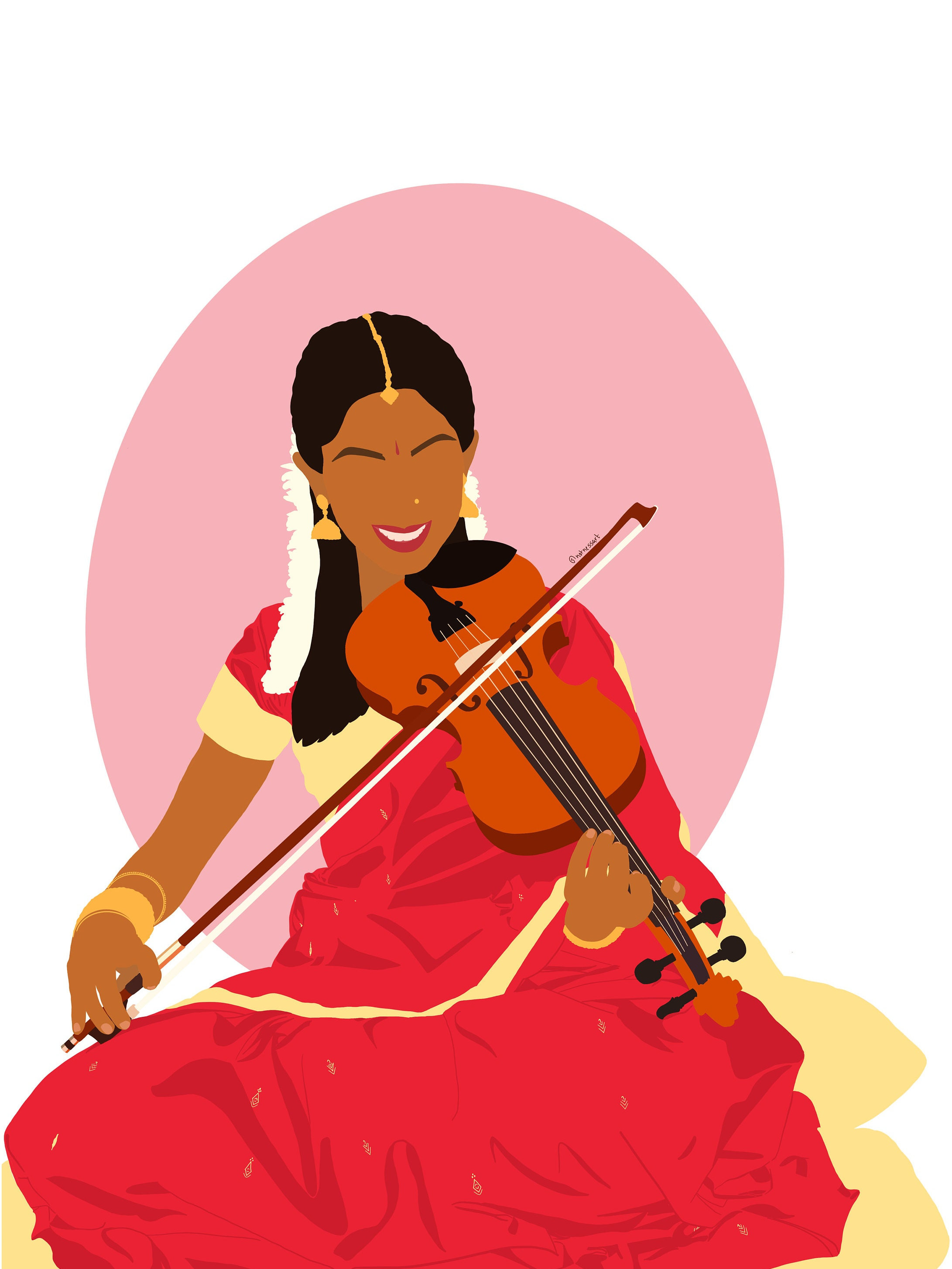 Carnatic Violin | Art Print - Etsy