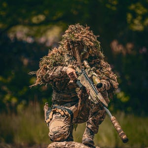 British Sniper Bespoke / Custom Ghillie Suit Cape - Etsy