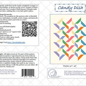 Candy Dish - Colorful Baby Quilt Pattern - Fast and Easy With Hsts - Etsy