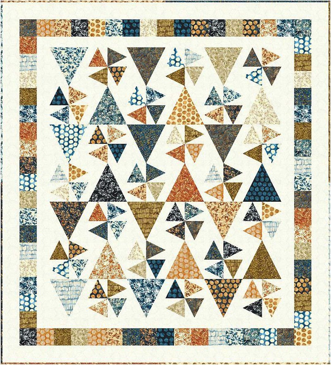 Confetti Twin Quilt Pattern Uses Fat Quarters for Confident Beginners ...