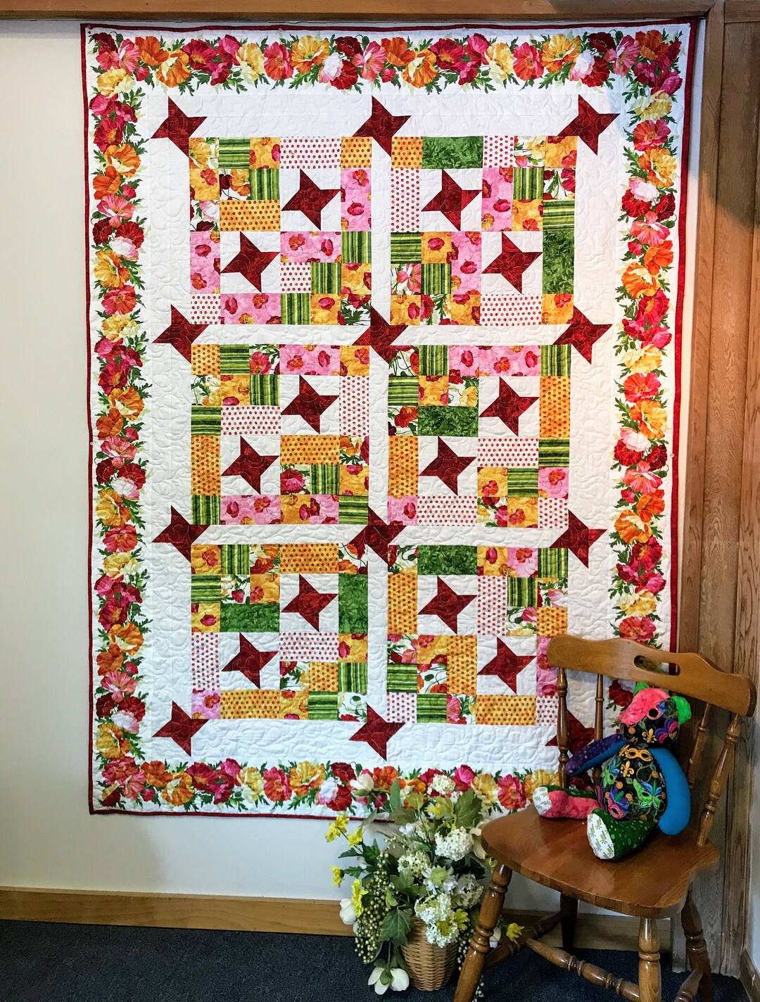 Scrappy Friends Lap Quilt Pattern physical Pattern - Etsy