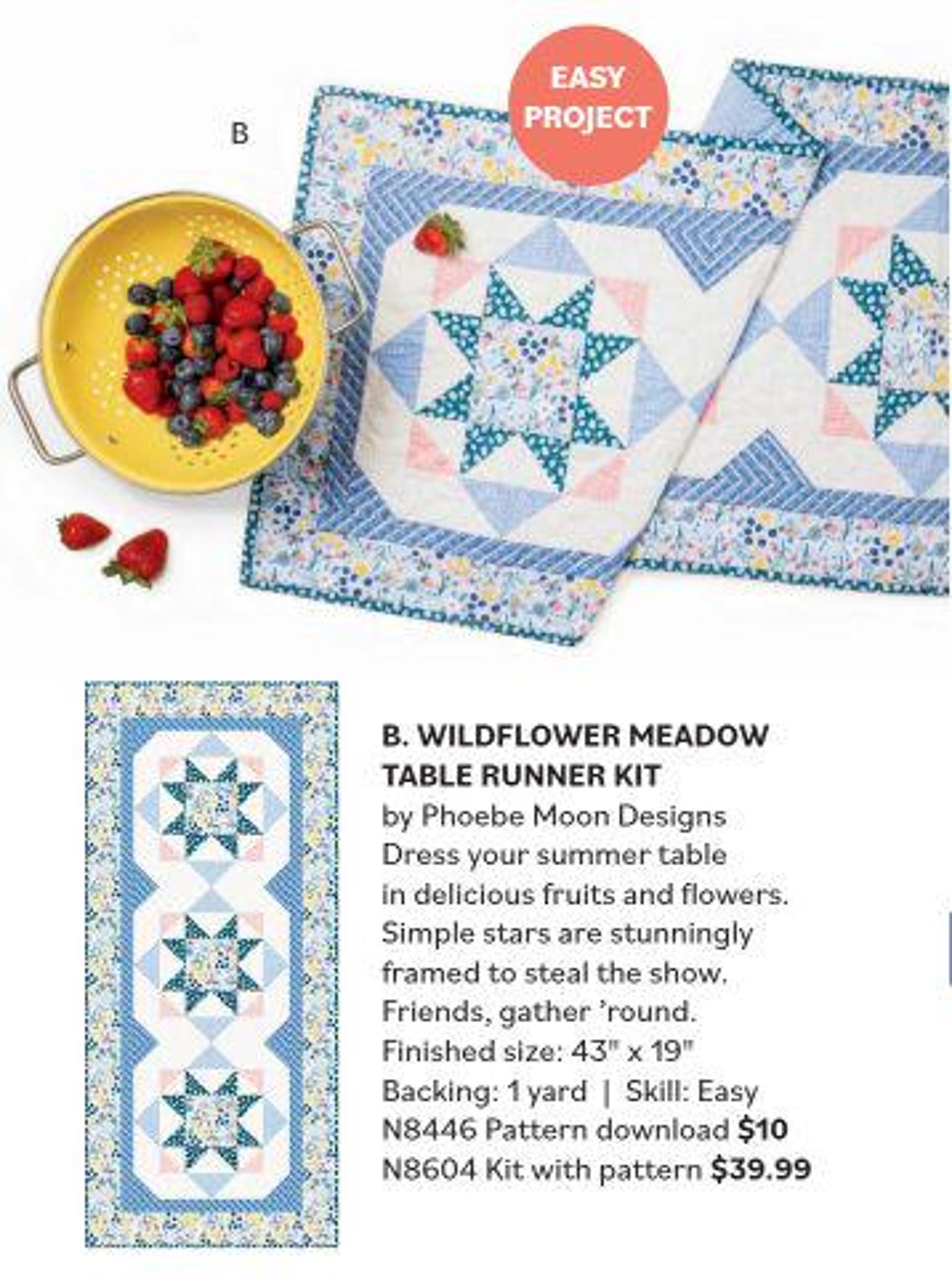 Wildflower Meadows Table Runner Quilt Pattern – Confident Beginner ...