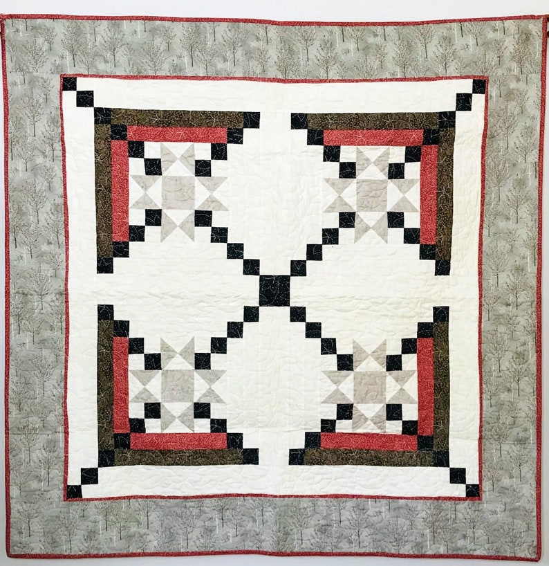 Appian Way Log Cabin Quilt Pattern (digital Pattern) - Etsy