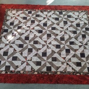 Carnation Duet Throw Quilt (physical Pattern) - Etsy