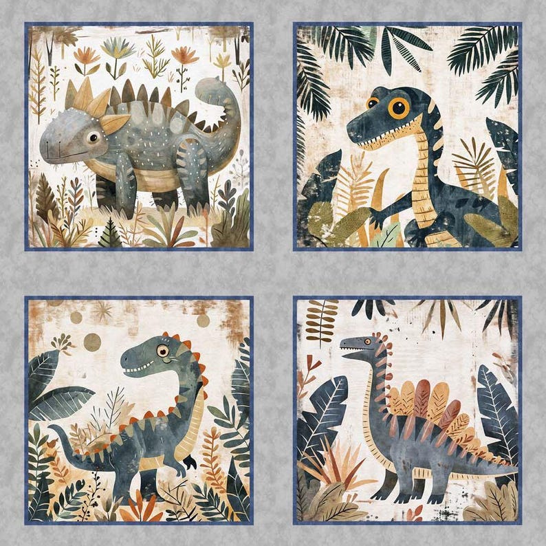 Dino Rocks! Stitch Your Dino Adventure With This Lap Quilt Pattern Using the Dinoroars Panel by ...