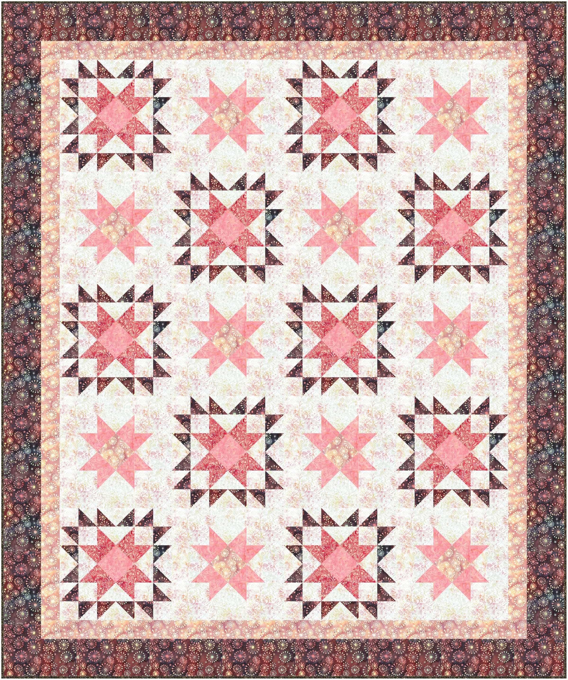 Chocolate Covered Cherries Throw Quilt Pattern (digital Pattern) - Etsy