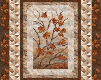 Autumn Nights Throw Quilt Pattern Using Northcott Panel (digital ...