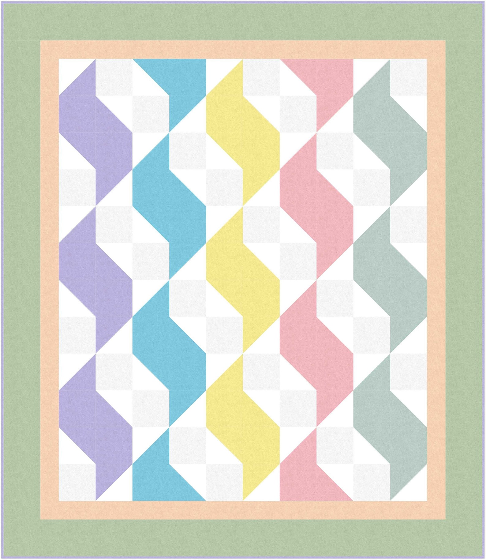 Baby Cakes Lap Quilt Pattern Designed for Minky Type Fabric (digital ...