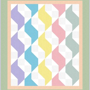 Corey Modern Lap Quilt Pattern paper Pattern - Etsy