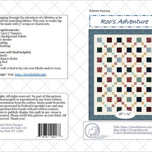 Roo's Adventure Lap Quilt Pattern - Ideal for Scraps or Charms - Play ...