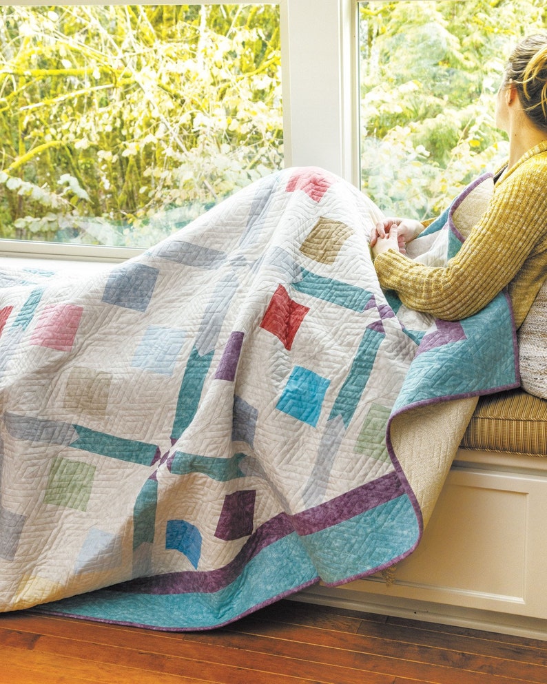 Bullseye Lap Quilt Pattern Designed for Flannel Charm Squares (digital ...