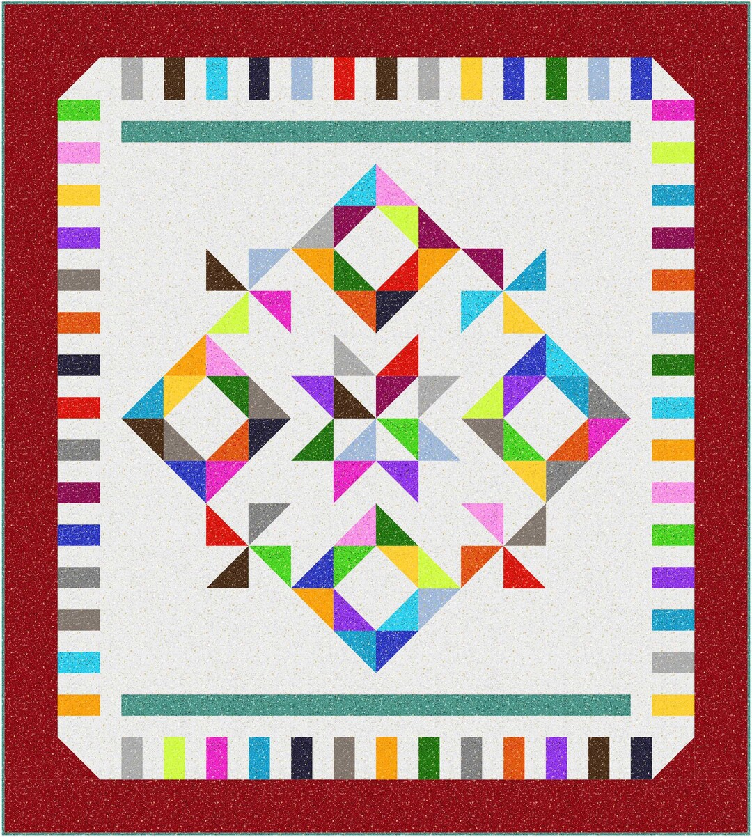 Dancing in the Stars - Twin Quilt Pattern Designed for 10" Layer Cake ...