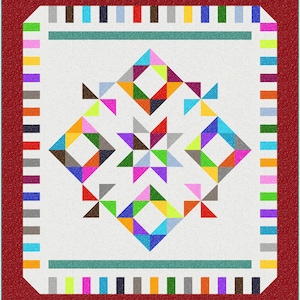 Dancing in the Stars - Twin Quilt Pattern Designed for 10" Layer Cake ...