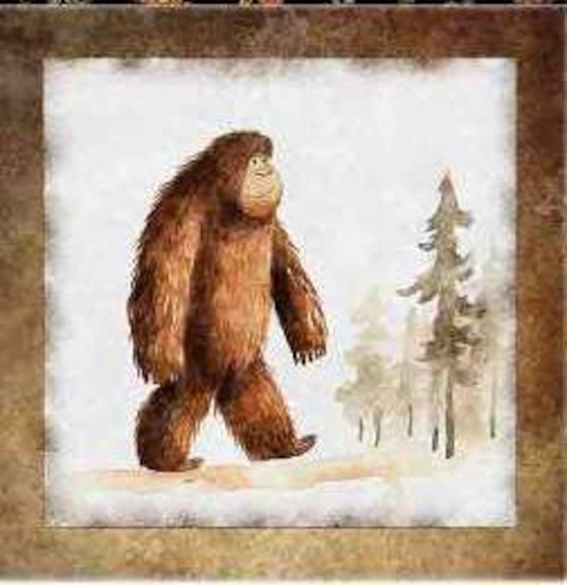 Smile, Bigfoot Quilt Pattern, Sasquatch Forest Theme (digital Pattern ...