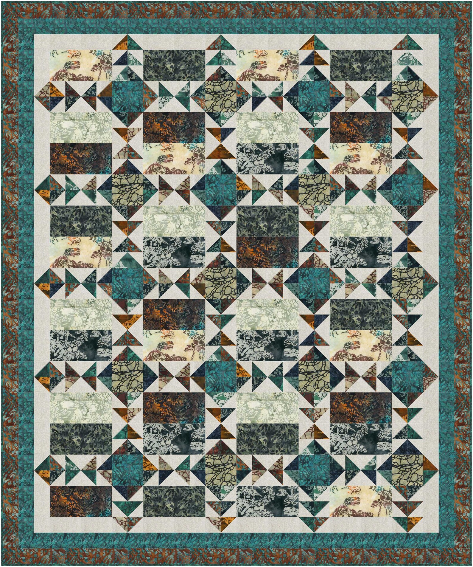 Double Trouble Throw Quilt Pattern Made From Fat Quarters (physical ...