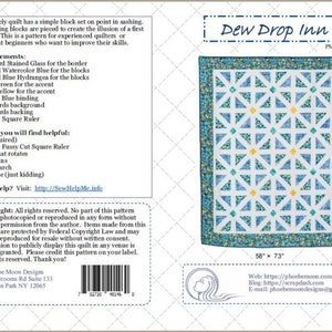 Dew Drop Inn Lap Quilt Pattern (digital Pattern) - Etsy