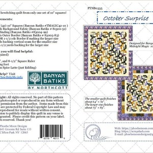October Surprise Quilt Pattern in Two Sizes (digital Copy) - Etsy