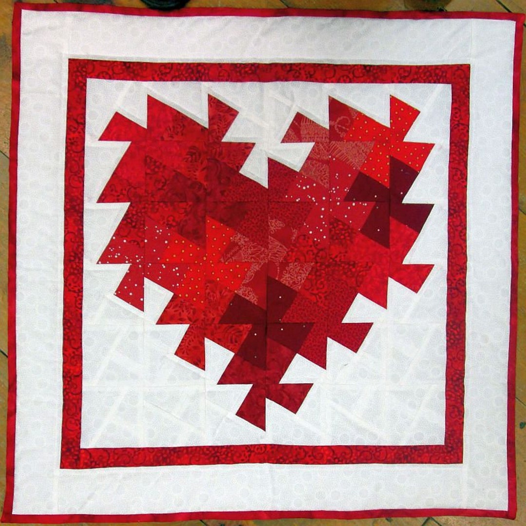 Hearts Delight Mini-quilt Pattern (digital Pattern) - Etsy